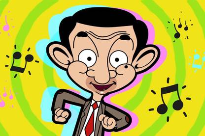 Mr Been Cartoon Waterproof Vinyl Sticker Poster || can2509-2 Fine Art ...