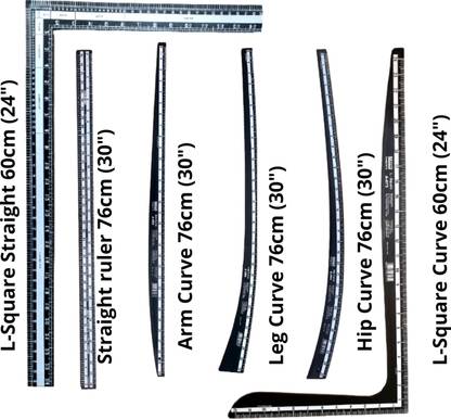 Flipkart.com | KHYATI Fashion Designing Scale- Hard Plastic Scale- Set ...