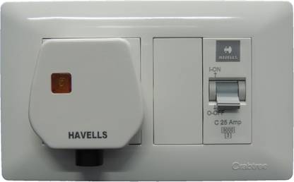 HAVELLS AC Box 25 A Three Pin Socket Price in India - Buy HAVELLS AC ...
