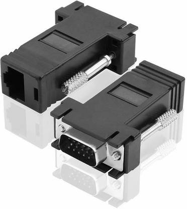 Nsinc VGA Cable 0.5 m VGA Extender Adapter RJ45 Female Enternet to DB15 ...