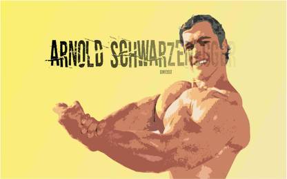 Arnold Schwarzenegger Wall Poster For Room With Gloss Lamination M22 ...