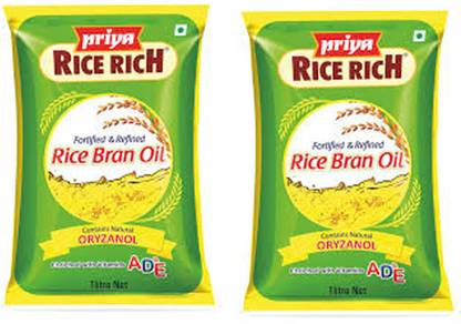 Priya RICE RICH FORTIFIED & REFINED OIL PACK OF 2 Rice Bran Oil Pouch Price in India - Buy Priya ...