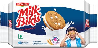 BRITANNIA Milk Bikis Biscuits Cream Sandwich Price in India - Buy ...