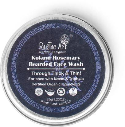 RUSTIC ART Kokum Rosemary Bearded Concentrate Face Wash - Price in ...