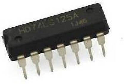 Ihc 74LS125 Quad Tri-state Buffer IC (74125 IC) - PACK OF 1 Electronic Components Electronic ...