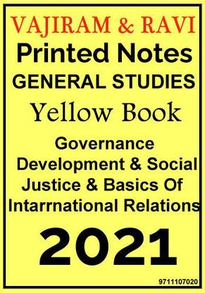 Vajiram And Ravi - Printed Notes - Yellow Book - Governance ...