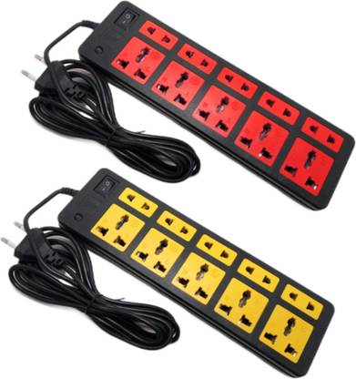 Sanhan ELECTRIC BOARD SURGE PROTECTOR MULTI PLUG 10 sockets with 2.5m ...