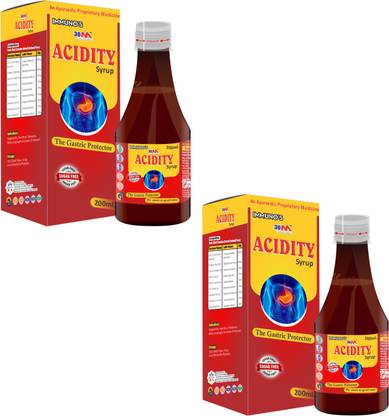30M Ayurvedic Acidity Medicine Syrup (2 x 200 ml) for Hyperacidity, Indigestion, Gas, Flatulence ...
