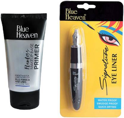 BLUE HEAVEN primer & Signature Eyeliner Price in India - Buy BLUE ...