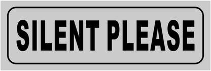 madhusigns Grey color 3mm Form sheet - Slient Please Hospital Signboard ...
