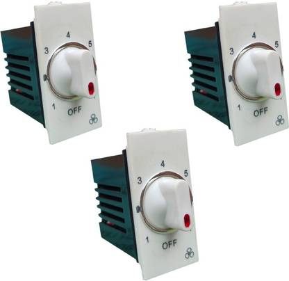 Hiru MODULAR FAN REGULATOR - 3 PCS 7 STEP FAN REGULATOR for Home ...