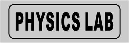 madhusigns Grey color 3mm Form sheet - Physics Lab school Signboard (12 ...