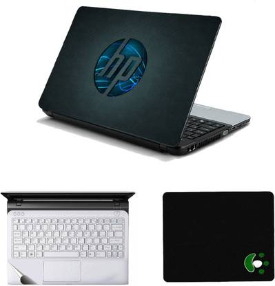 Namo Art Grey HP Laptop Skin Stickers, Mouse Pad and Palmrest Skin for ...