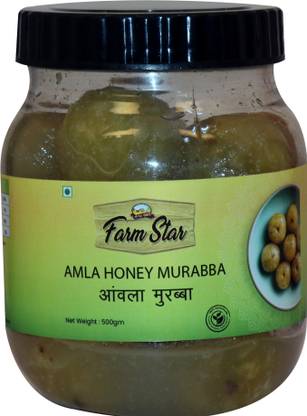 farm star AMLA HONEY MURABBA - 100% FRESH & HOMEMADE Green Gooseberry ...