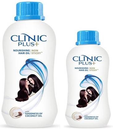 Clinic Plus Nourishing Hair Oil Non Sticky With Goodness of Coconut Oil ...