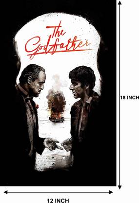The Godfather Movie Wall Poster For Room With Gloss Lamination M2 Paper ...