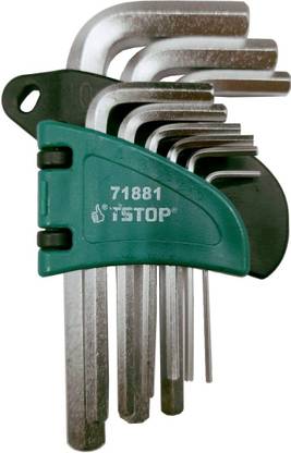 TSTOP 71981 METRIC HEX ALLEN KEY SPANNER SET (9 PCS) Allen Key Set ...