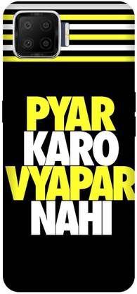 SAVETREE Back Cover for Oppo F17, CPH2095, pyar karo vyapar nahi, Back ...