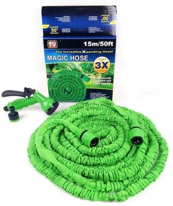 QUIKER Spray Gun Adjustable Modes Magic Flexible 15 Meter Pipe Hoses ...