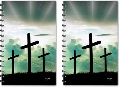 ESCAPER Cross Diaries (Ruled - A5 Size - Pack of 2 Diaries), Jesus ...