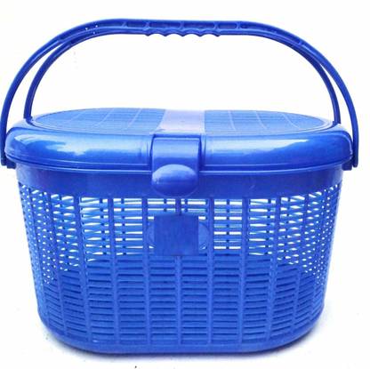 Jai Shoppee Plastic Mutipurpose Picnic Basket Wth Lid and Handle for ...