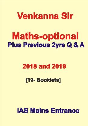 Study Material Of Mathematics By Venkanna Sir Of IMS Maths For IAS ...