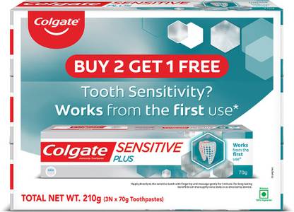 Colgate Sensitive Plus Toothpaste, With Pro Argin Formula for ...