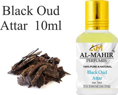Al-Mahir Black Oud Attar 10ml For Unisex - Pure Natural (Non-Alcoholic) Floral Attar Floral ...