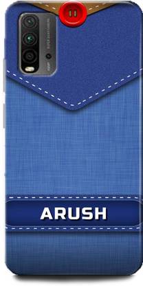 WallCraft Back Cover for REDMI 9 Power ARUSH NAME, A, LETTER, BLUE ...