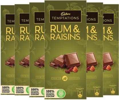 Cadbury Temptation Rum and Raisin Chocolate Bars Price in India - Buy ...