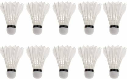 Spocco Professional Badminton Shuttlecock Feather Shuttle - White - Buy ...