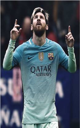 Lionel Messi Flex Poster for Room B70 Paper Print - Sports posters in ...