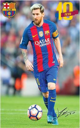 Lionel Messi Flex Poster for Room B24 Paper Print - Abstract ...