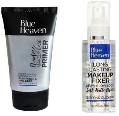 BLUE HEAVEN Primer and Makeup Fixer - Spray Formula (2 Items in the set ...