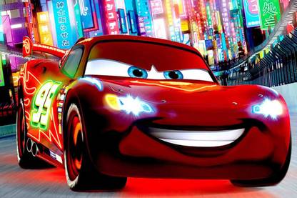 Pixer Car Sticker Poster|Animated Cartoon Poster|Poster For Kids Room ...