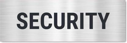 Mindcraftz Security Sign Board Silver Color Sticker | Pack of 3 |12 x 4 ...