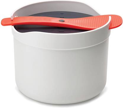 AVMART M-Cuisine Microwave Plastic Rice Cooker, Orange/Beige Plastic ...