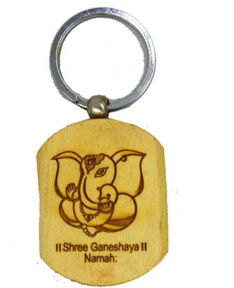 AFH Shree Ganeshaya Namah Wooden Ganesh Key chain Key Chain Price in ...
