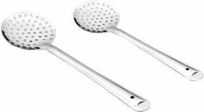 Jamalu Stainless Steel Jhara/Skimmer/Strainer Steel Frying Spoon/deep ...