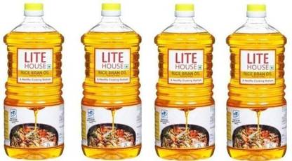 Lite House Rice Bran Oil - Pack of 4 Rice Bran Oil Plastic Bottle Price in India - Buy Lite ...