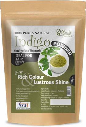 Khadi Cosmetics 100% Organic Indigo Powder - Price in India, Buy Khadi ...
