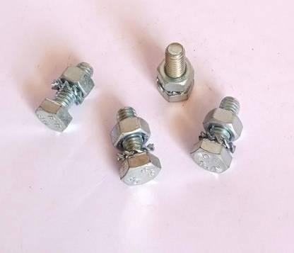 Hardware Nut & Bolt Set Nut Bolt Washer Kit (10 Pcs) 6mm Price in India ...