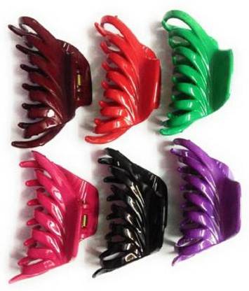 AGS MART UNBREAKABLE HAIR CLUTCHER FOR GIRLS & WOMEN( SET OF 6 PIECES ...