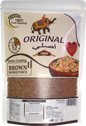 Original 1800 (Label) Brown Basmati Rice Brown Basmati Rice (Long Grain ...