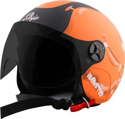 Steelbird Skip Toad Open Face ISI Certified Helmet for Kids Fitted with ...