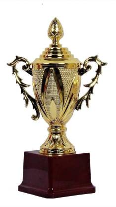 BAREEZÉ PURE Trophy cup Metallic Fiber Gold award cup 7inch Trophy For ...