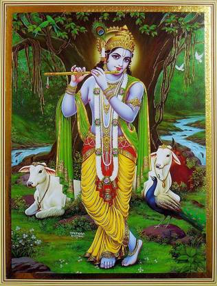 Shri Krishna Poster, Baal Krishna Poster, Nandlal Poster, Baby Krishna ...