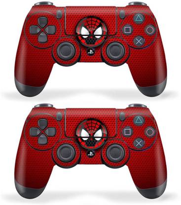 Techfit Combo of 2 Printed Skin Wrap Vinyl Sticker For PS4 DualShock ...