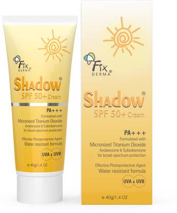 Fixderma Shadow Sunscreen SPF 50+ Cream For Dry Skin, PA+++ Protection ...