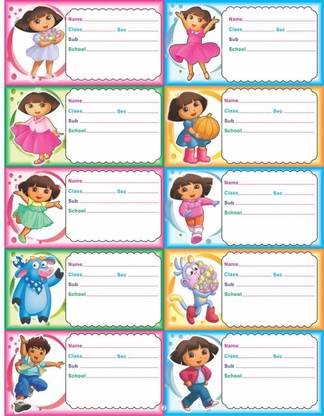 Super Easy 7.4 cm Mixed Design Name Slip Note Books Cartoon Stickers ...